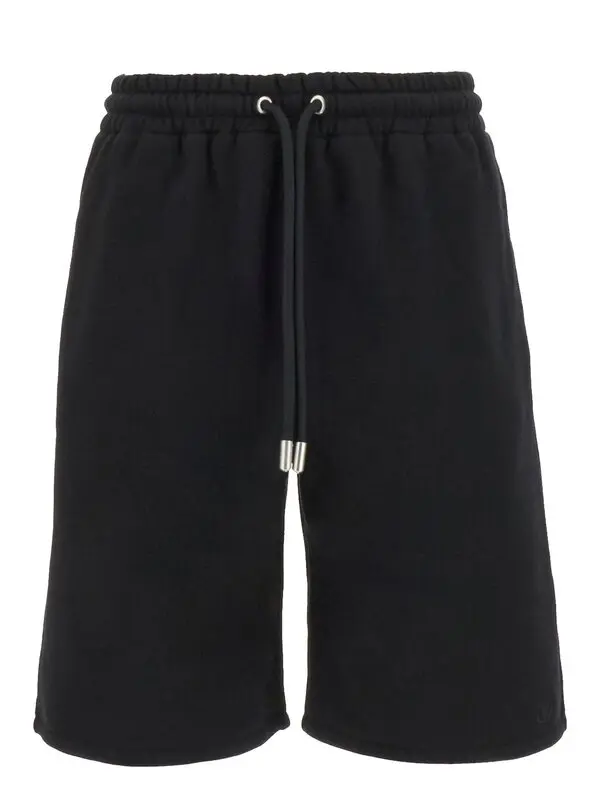 Off-White Ow" Embroidered Drawstring Shorts - Multicolor