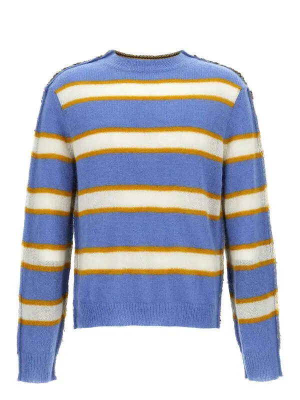 Marni Contrast Back Mohair Blend Sweater - Multicolor