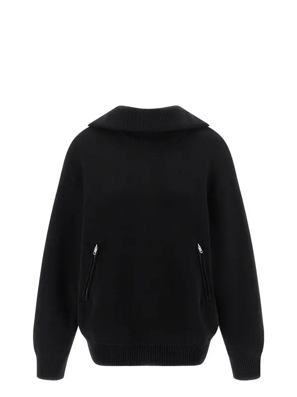 Balenciaga Back-to-front" Heavy Cotton Sweater - Black