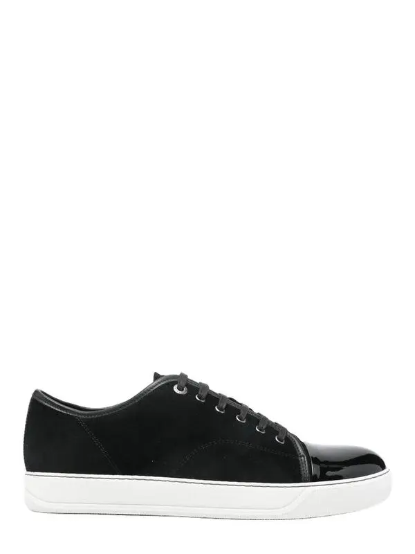 LANVIN Low-top Sneakers With Tonal Cap Toe - Black