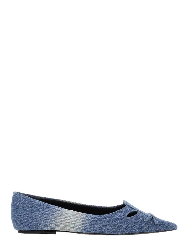 Marc Jacobs Kat Blue Cotton Ballerinas - Multicolor