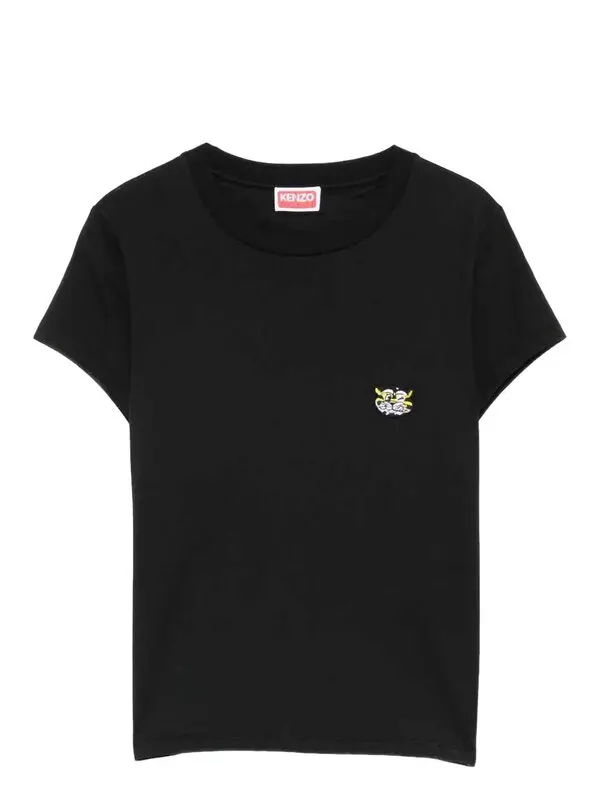 Kenzo Tiger Embroidered T-shirt - Black
