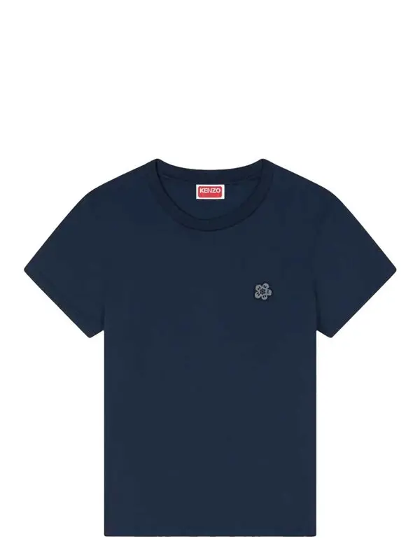 Kenzo Embroidered Cotton T-shirt - Blue