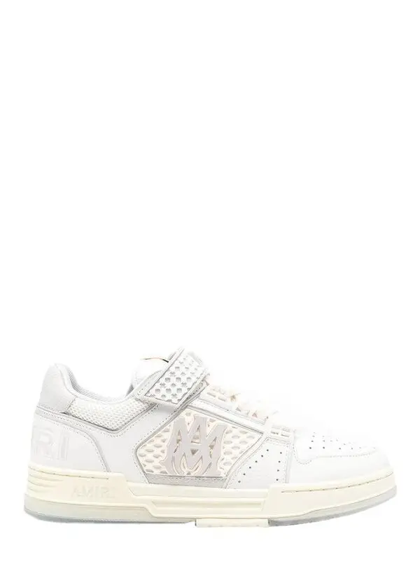Amiri Low Top Sneakers With Perforated Detailing And Touch-strap Fastening - White