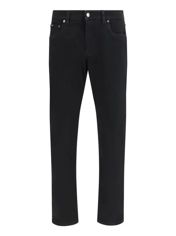 Dolce & Gabbana Slim Fit Denim Jeans - Black