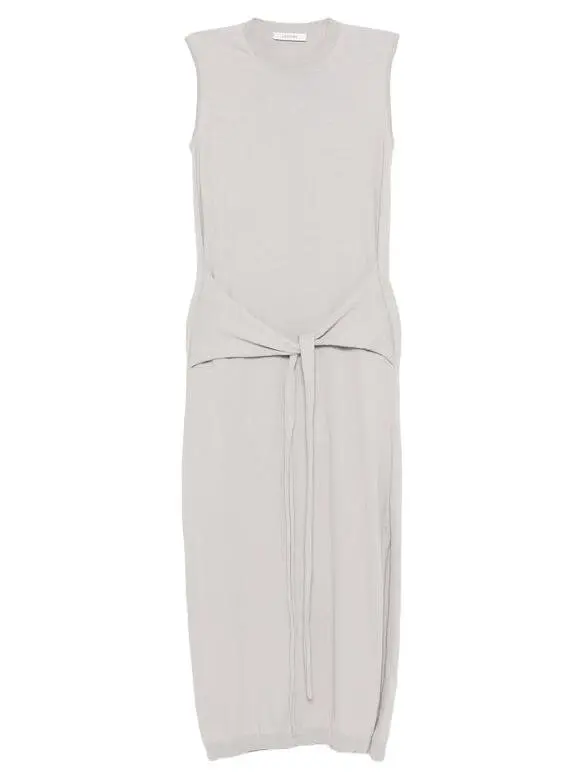 LEMAIRE Sleeveless Round Neck Midi Dress - Gray