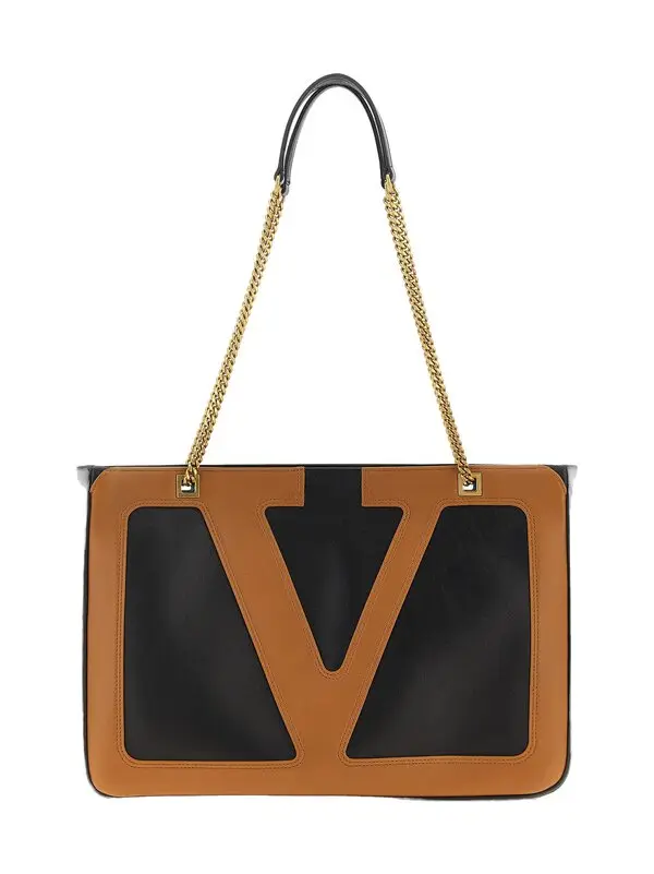 Valentino Garavani Viva Superstar Midi Shopping Bag - Brown