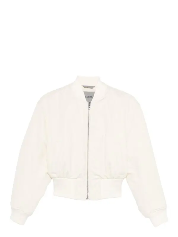 Balenciaga Cropped Bomber Jacket - Multicolor