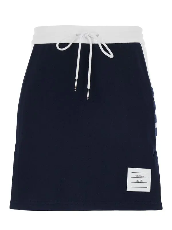 Thom Browne Classic 4 Bar Dress With Elasticated Waist - Multicolor