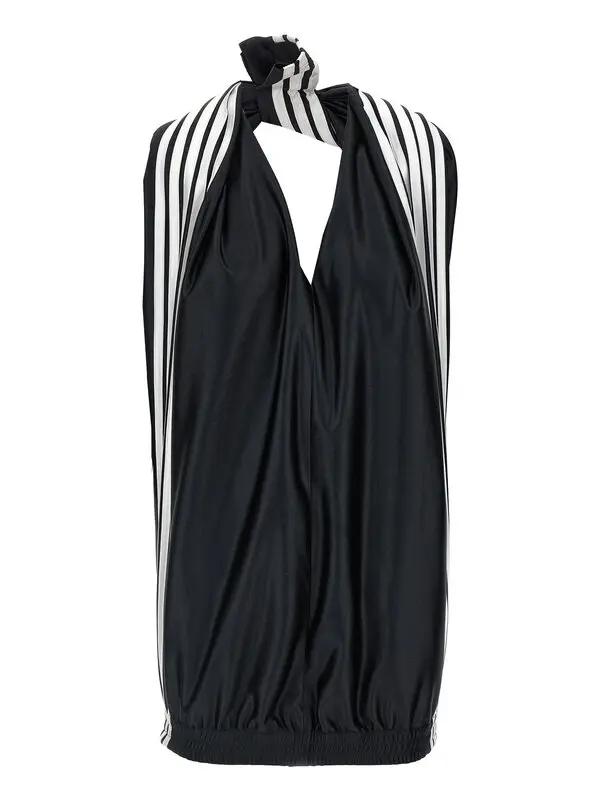 Balenciaga Tracksuit' Sleeveless Mini Dress With Contrast Details - Multicolor