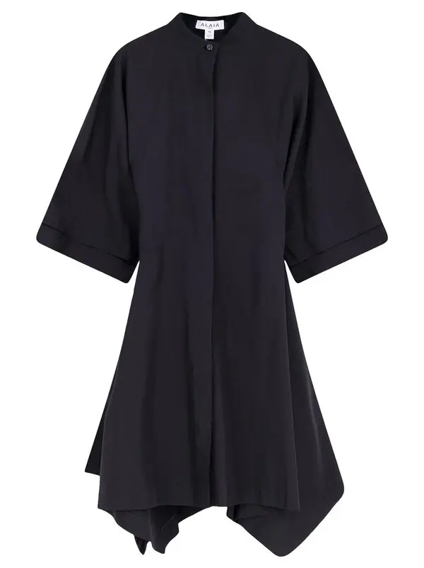 Alaïa Paneled Viscose Dress - Black