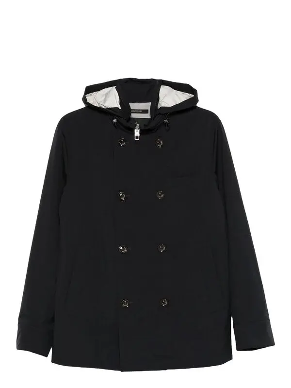 MONTECORE Double-breasted Jacket With Hood - Multicolor
