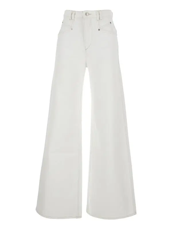 Isabel Marant Étoile Lemony' Wide Leg Jeans - Multicolor