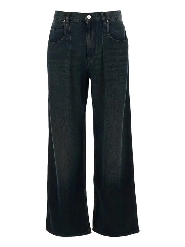 Isabel Marant Étoile Rodayna' Jeans In Blue Denim - Multicolor