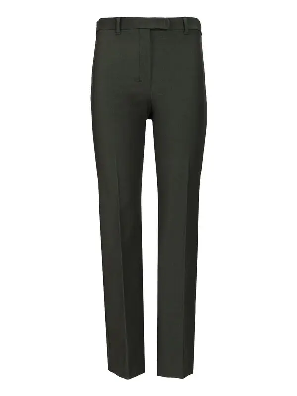 Max Mara Cotton Wide-leg Trousers - Green