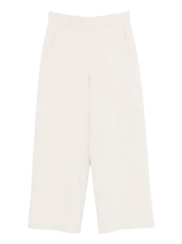 Max Mara Cotton Wide-leg Trousers - Multicolor