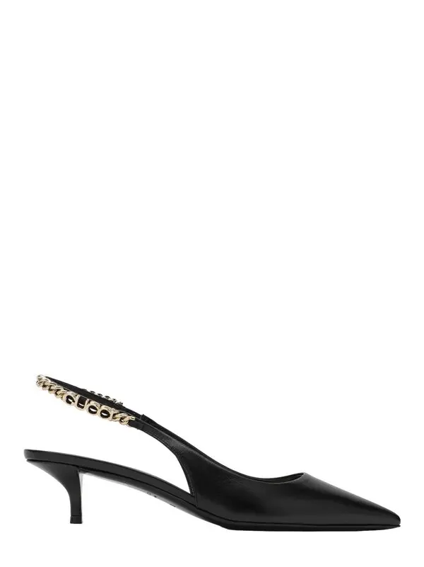 Gucci Signorina Pumps In Leather - Black