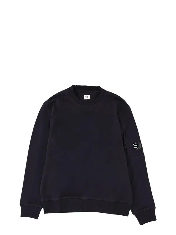 C.P. COMPANY Felpa In Cotone Crewneck Sweatshirt - Blue
