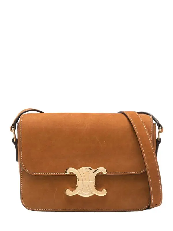 Celine Triomphe Teen Leather Crossbody Bag - Multicolor