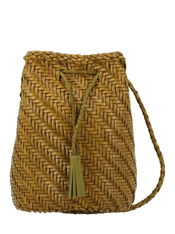 Dragon Diffusion Pompom Double Jump Bucket Bag - Green