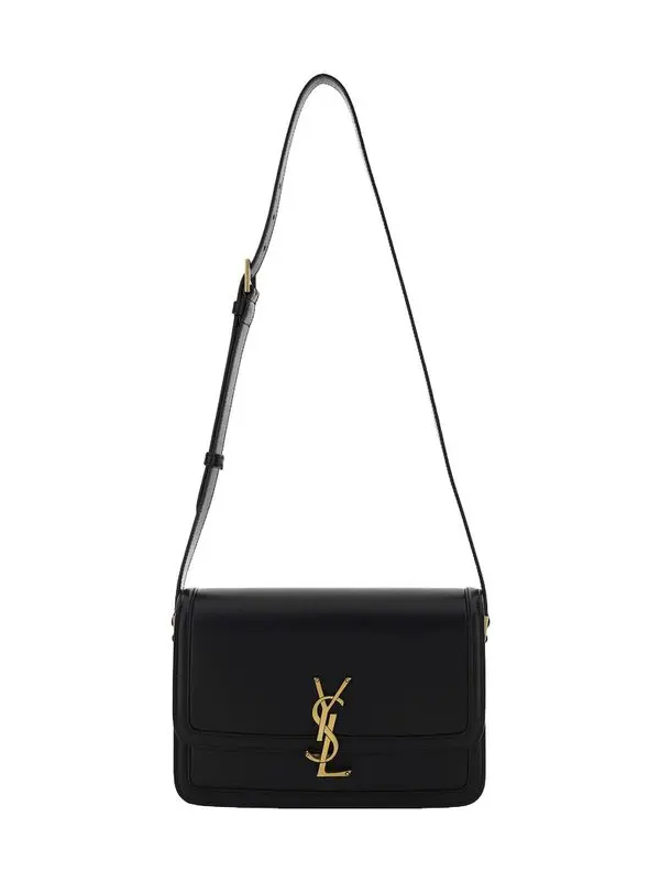 Saint Laurent Leather Shoulder Bag - Black