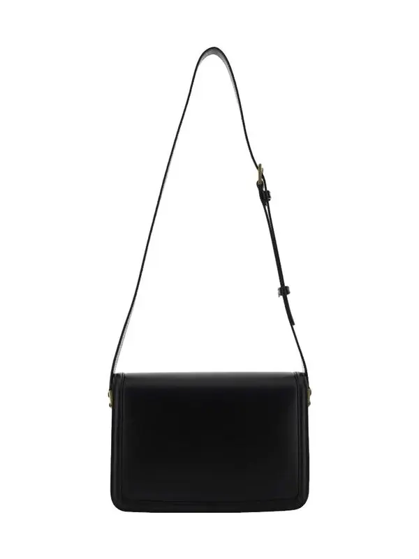Saint Laurent Leather Shoulder Bag - Black