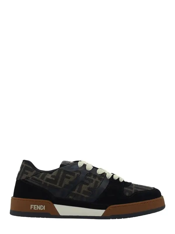 Fendi Jacquard Monogram Match Sneakers - Multicolor