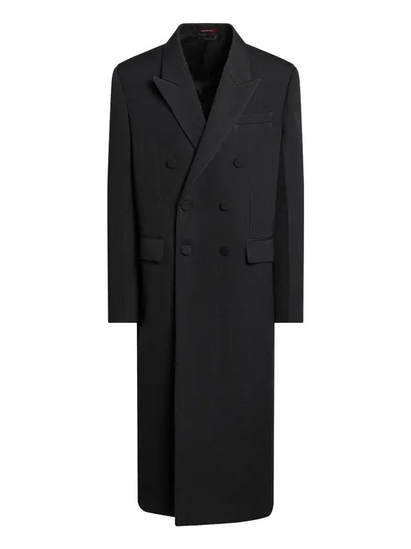 Gucci Long Double-breasted Wool Coat - Gray