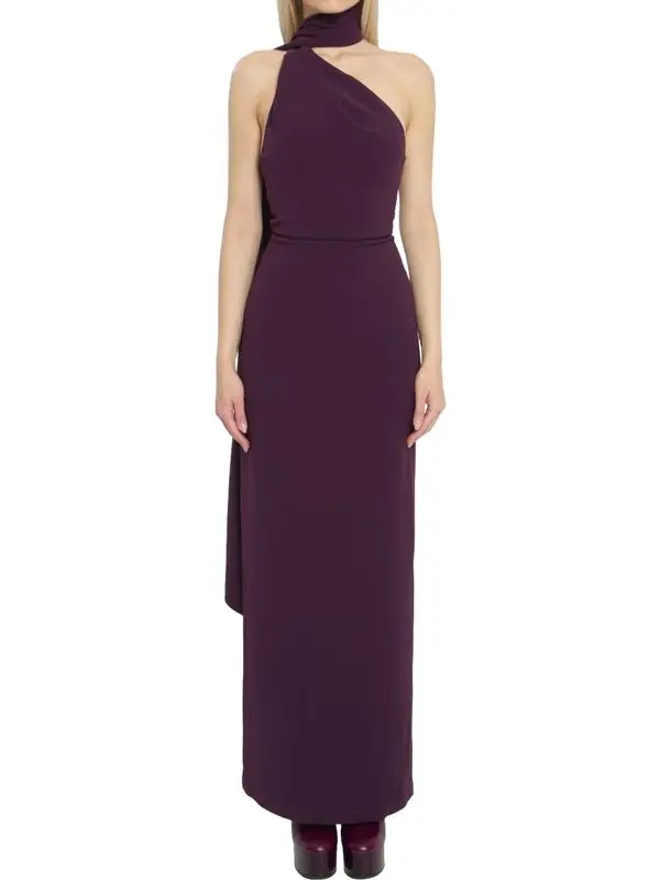 Solace London Demi Maxi Dress With Zip Fastening - Multicolor