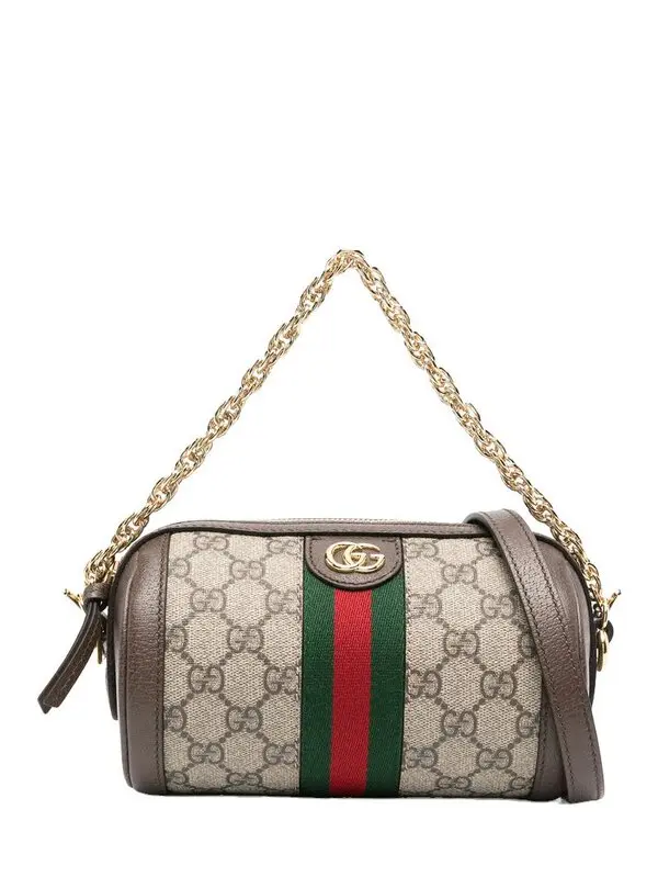 Gucci Gg Supreme Canvas Shoulder Bag - Brown