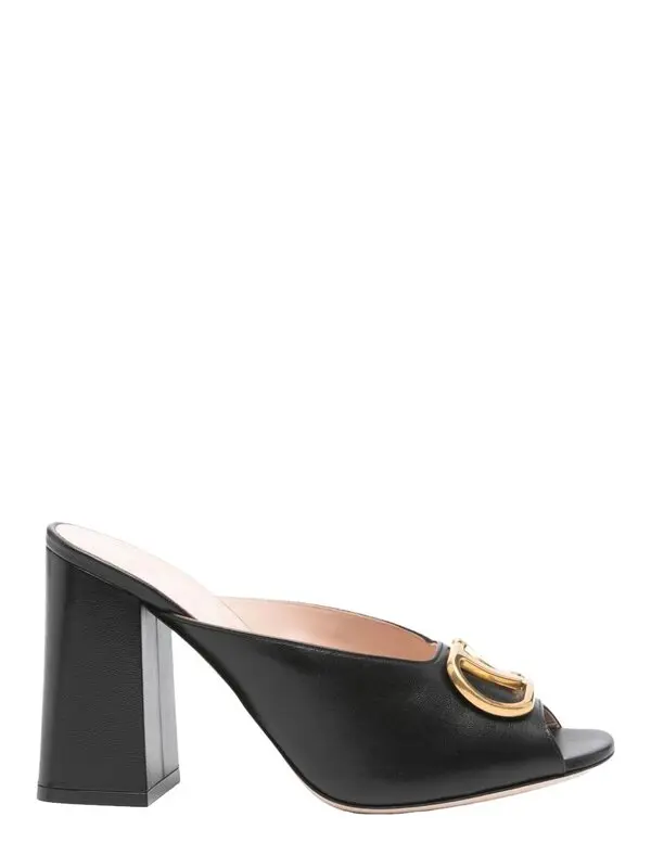 Valentino Garavani Vlogo Signature Leather Mules - Multicolor