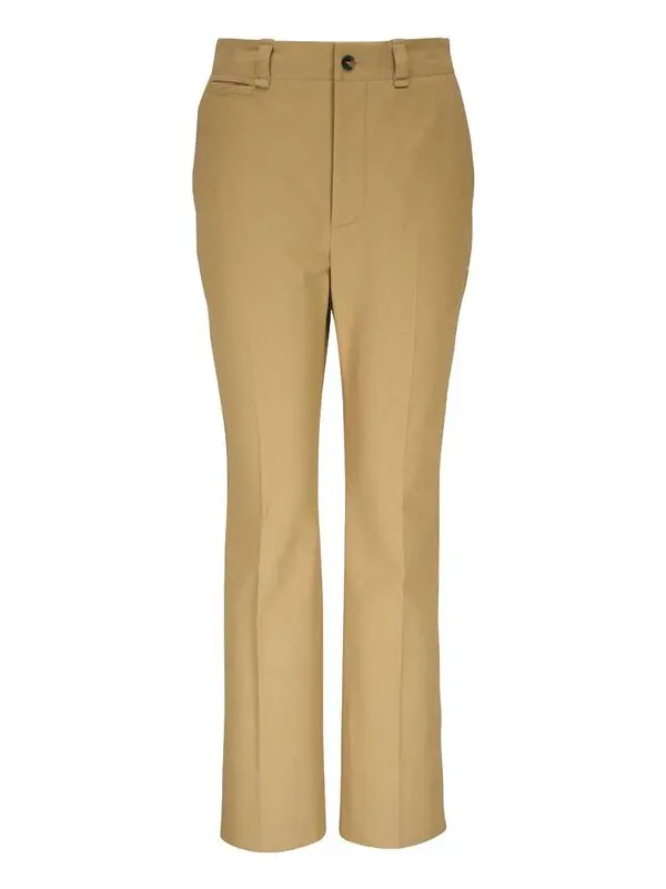 Saint Laurent Beige Cotton Twill Trousers - Cream