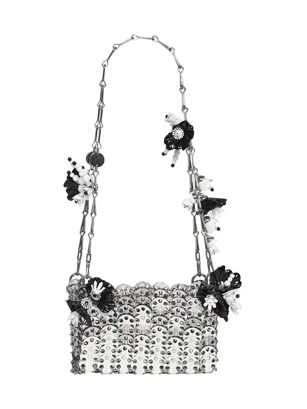Rabanne Silver And White 1969 Nano Shoulder Bag - Multicolor
