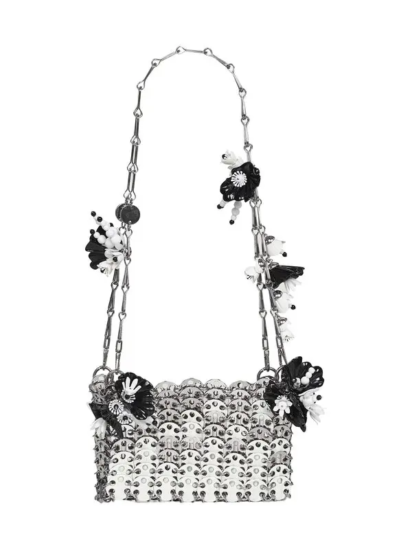 Rabanne Silver And White 1969 Nano Shoulder Bag - Multicolor