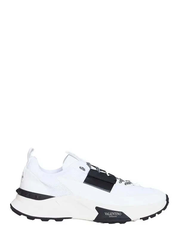 Valentino Garavani White And Black True Act Low-top Sneakers - Multicolor