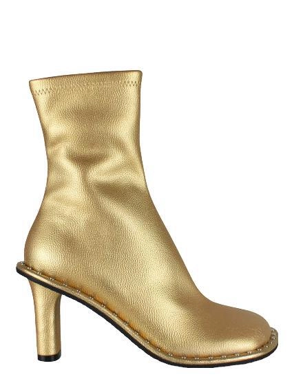 Stella McCartney Ryder Sock Boots With Stud Detailing - Gold