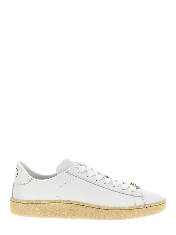 Valentino Garavani Royco Napped Calf Leather Sneakers - White