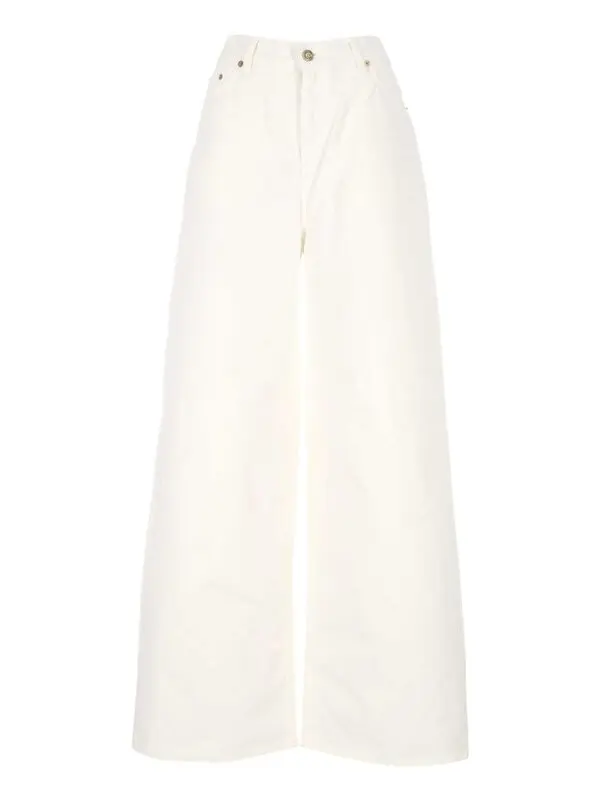 GOLDEN GOOSE Boyfriend Wide Leg Jeans - Multicolor