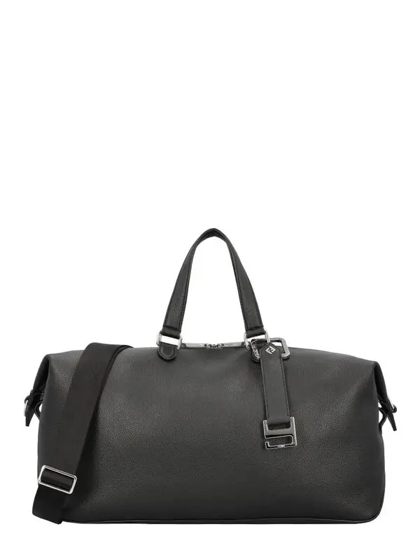 Fendi Calf Leather Duffle Bag - Black