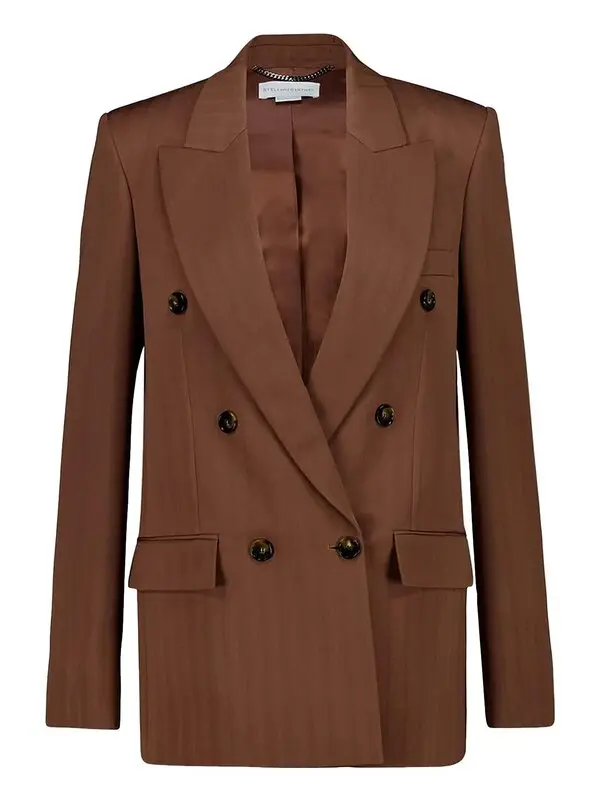 Stella McCartney Native Regenerative Wool Double-breasted Blazer - Multicolor