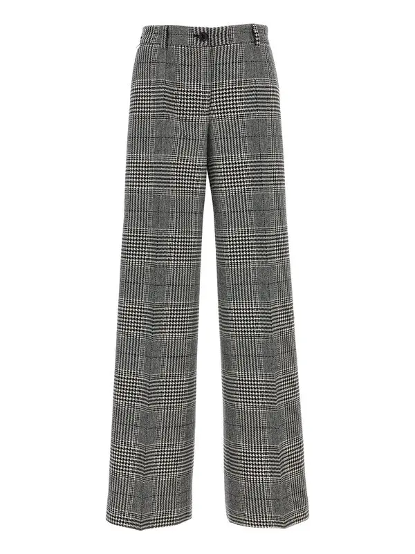 Dolce & Gabbana Sartoriale Houndstooth Wool Blend Trousers - Multicolor