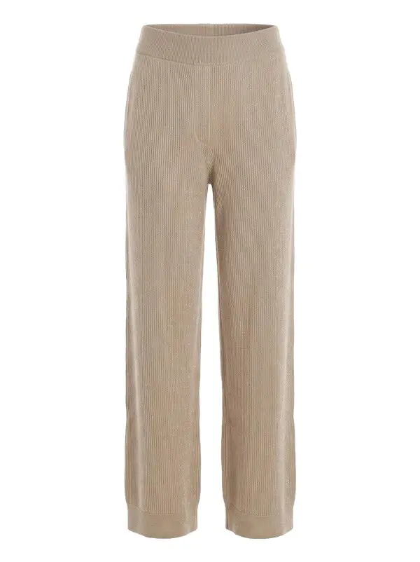 Brunello Cucinelli Cotton Elasticated Waist Pants - Multicolor