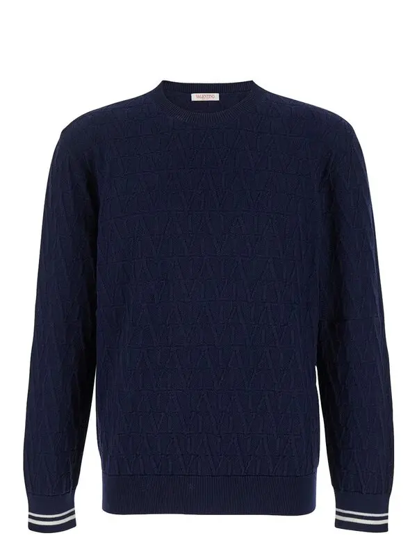 Valentino Garavani Jacquard Toile Iconographique Crewneck Sweater - Multicolor