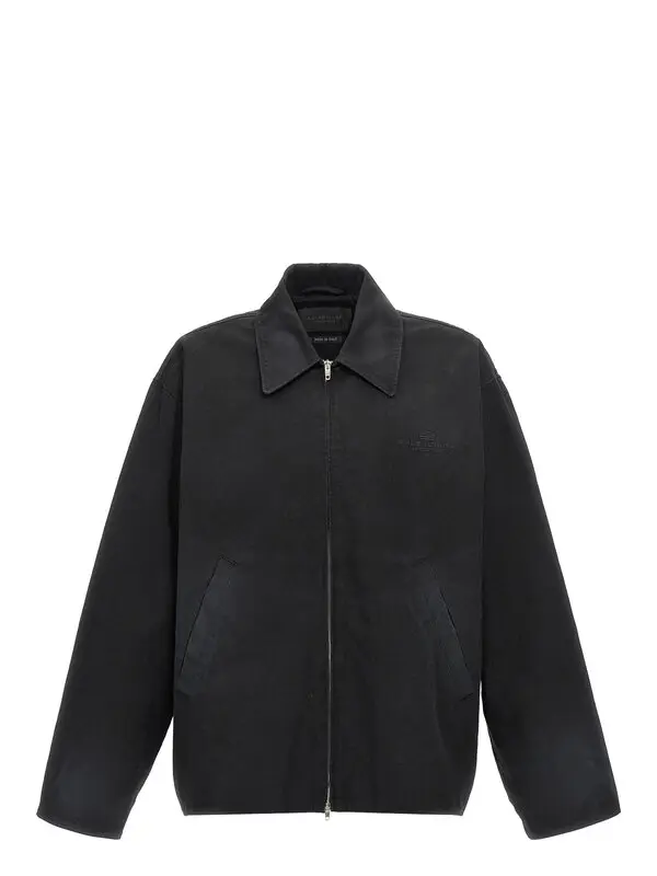Balenciaga Bb Garderobe Zip Up Jacket - Black
