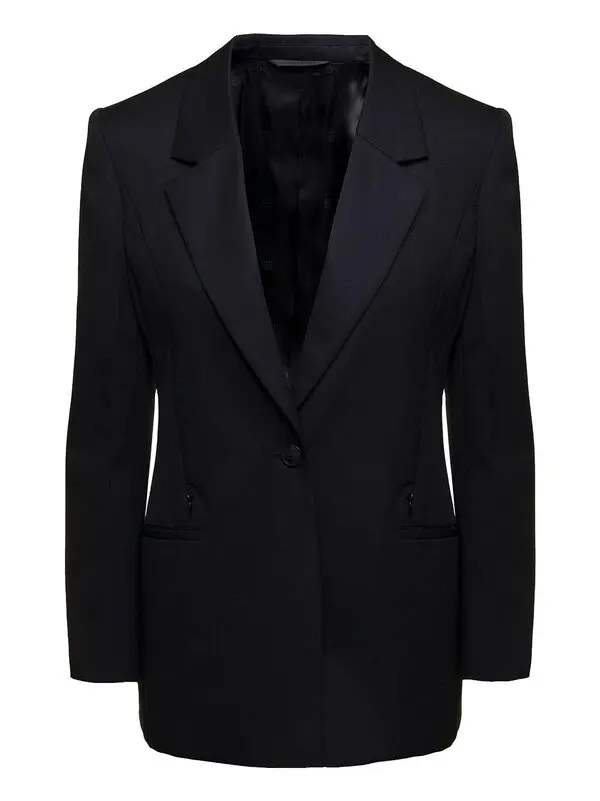 Givenchy Single-breasted Jacket With Notched Lapel In Wool And Mohair - Multicolor