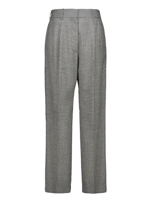 BLAZÉ MILANO Houndstooth Wool Trousers - Multicolor