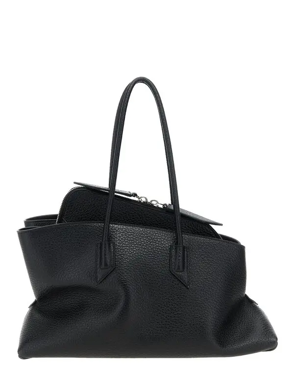 Attico La Passeggiata Medium Shoulder Bag - Black