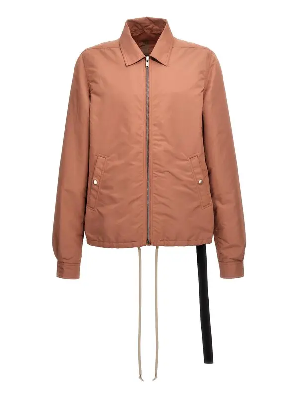 Rick Owens Zip Front Padded Nylon Jacket - Pink