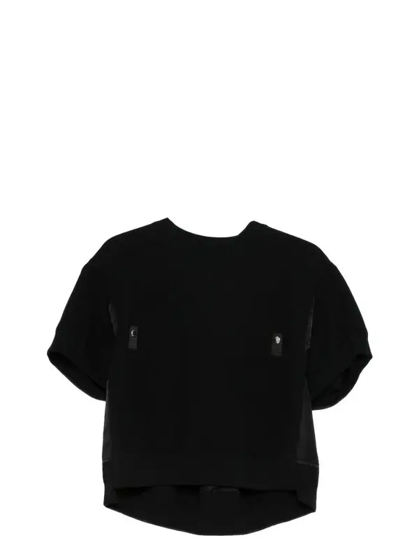 Sacai Cotton And Nylon Paneled Top - Multicolor