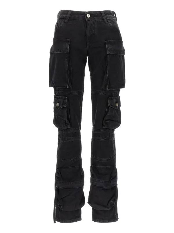 Attico Essie Cargo Jeans - Black